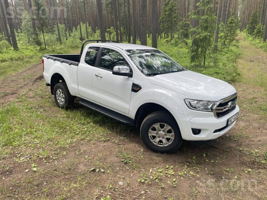 White Ford Ranger 2022 in Riga, with an engine capacity of 2.00 L and mileage of 86 thousand km for 23595 €, photo 1 on AUTOMOTO.COM.LV