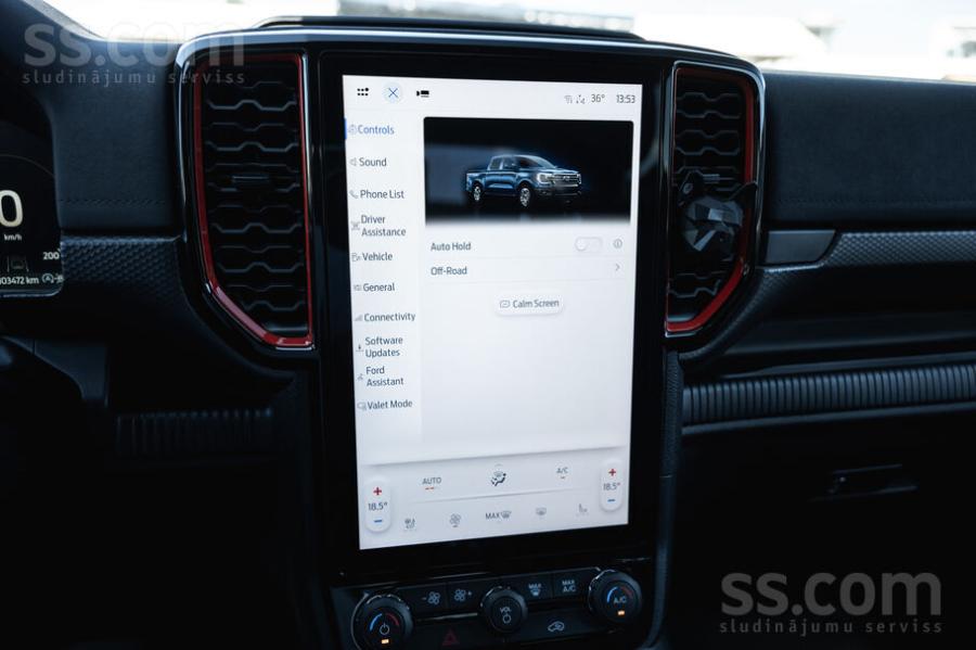 Black Ford Raptor 2023 in Riga, with an engine capacity of 3.00 L and mileage of 103 thousand km for 45990 €, photo 22 on AUTOMOTO.COM.LV