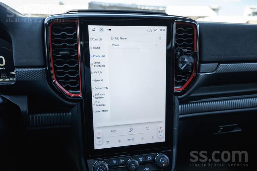 Black Ford Raptor 2023 in Riga, with an engine capacity of 3.00 L and mileage of 103 thousand km for 45990 €, photo 24 on AUTOMOTO.COM.LV