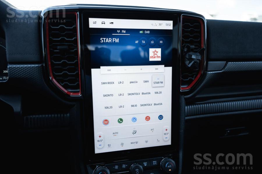 Black Ford Raptor 2023 in Riga, with an engine capacity of 3.00 L and mileage of 103 thousand km for 45990 €, photo 30 on AUTOMOTO.COM.LV