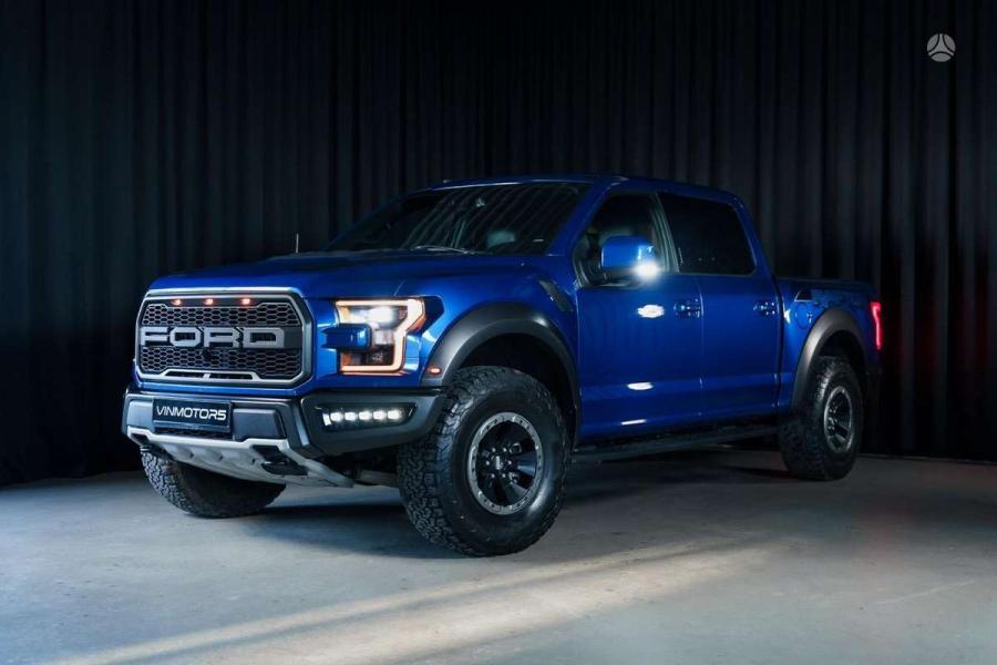 Blue Ford Raptor 2018 in Vilnius, with an engine capacity of 3.50 L and mileage of 48 thousand km for 53500 €, photo 1 on AUTOMOTO.COM.LV