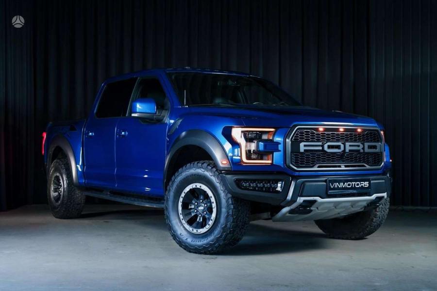 Blue Ford Raptor 2018 in Vilnius, with an engine capacity of 3.50 L and mileage of 48 thousand km for 53500 €, photo 3 on AUTOMOTO.COM.LV