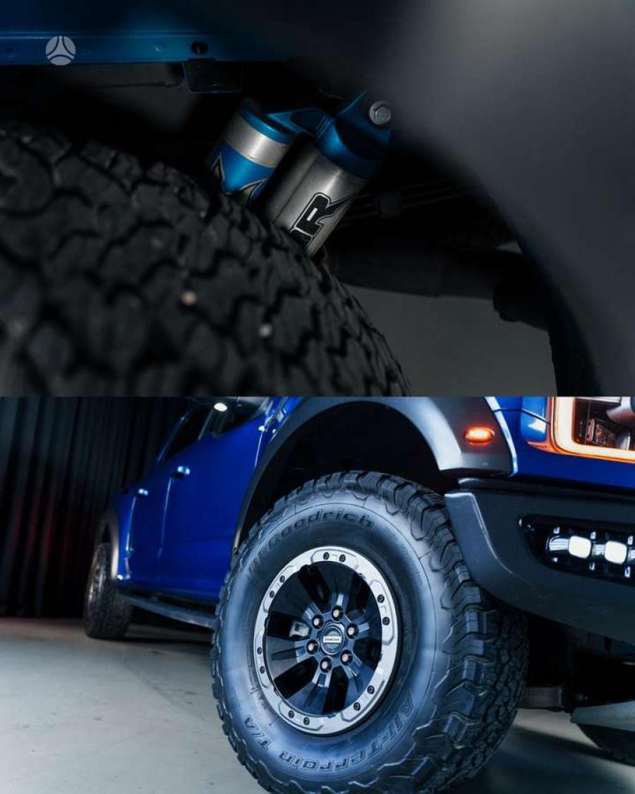 Blue Ford Raptor 2018 in Vilnius, with an engine capacity of 3.50 L and mileage of 48 thousand km for 53500 €, photo 10 on AUTOMOTO.COM.LV