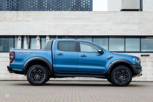 Blue Ford Raptor 2022 in Vilnius, with an engine capacity of 2.00 L and mileage of 143 thousand km for 37900 €, photo 1 on AUTOMOTO.COM.LV