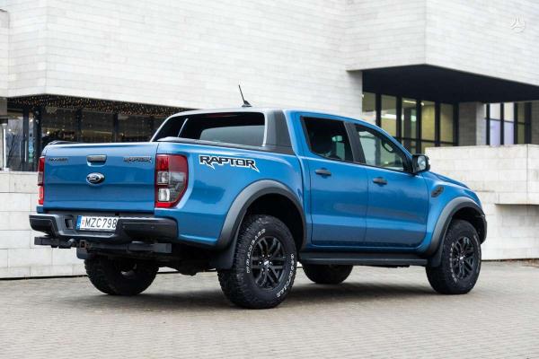 Blue Ford Raptor 2022 in Vilnius, with an engine capacity of 2.00 L and mileage of 143 thousand km for 37900 €, photo 2 on AUTOMOTO.COM.LV