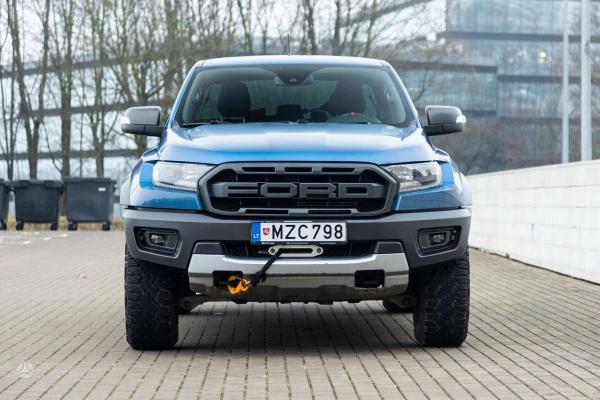 Blue Ford Raptor 2022 in Vilnius, with an engine capacity of 2.00 L and mileage of 143 thousand km for 37900 €, photo 5 on AUTOMOTO.COM.LV