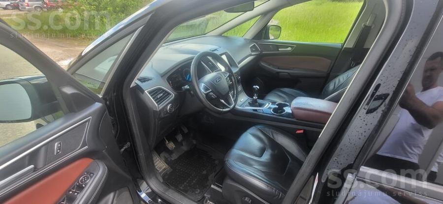 Black Ford S-Max 2017 in Tukums, with an engine capacity of 2.00 L and mileage of 262 thousand km for 6990 €, photo 10 on AUTOMOTO.COM.LV