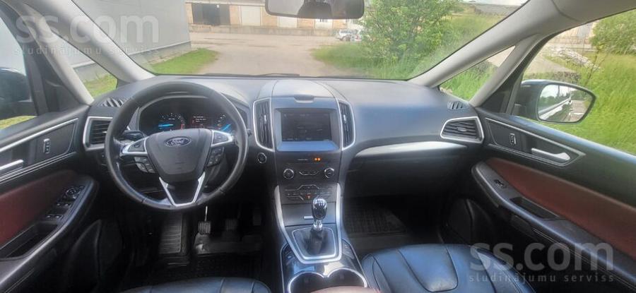 Black Ford S-Max 2017 in Tukums, with an engine capacity of 2.00 L and mileage of 262 thousand km for 6990 €, photo 13 on AUTOMOTO.COM.LV