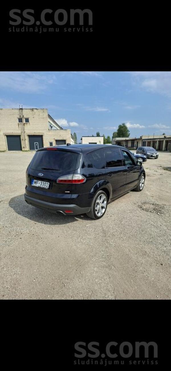 Black Ford S-Max 2007 in Tukums, with an engine capacity of 2.00 L and mileage of 0 thousand km for 3350 €, photo 3 on AUTOMOTO.COM.LV