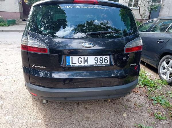 Melns Ford S-Max 2006 Viļņa, ar dzinēja tilpumu 2.00 L un nobraukumu 349 tūkst. km par 1050 €, foto 2 vietnē AUTOMOTO.COM.LV
