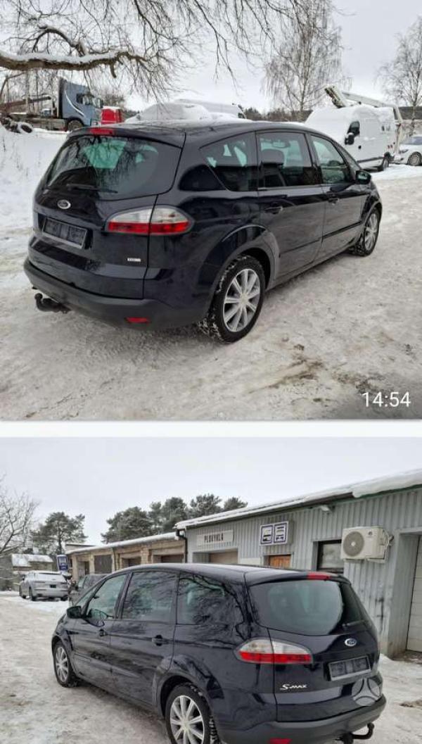 Black Ford S-Max 2007 in Utena, with an engine capacity of 2.00 L and mileage of 281 thousand km for 2850 €, photo 2 on AUTOMOTO.COM.LV