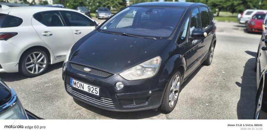 Melns Ford S-Max 2008 Klaipėda, ar dzinēja tilpumu 2.00 L un nobraukumu 262 tūkst. km par 2750 €, foto 4 vietnē AUTOMOTO.COM.LV