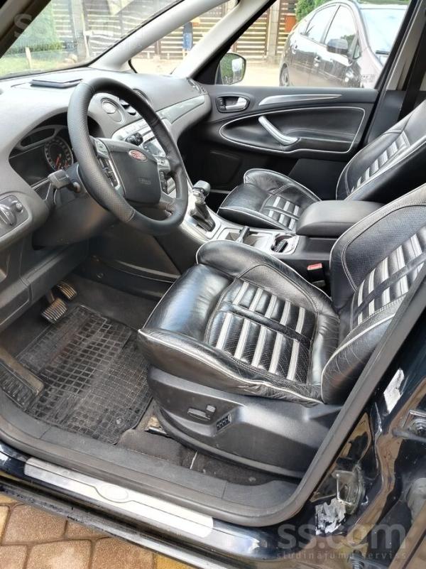 Melns Ford S-Max 2008 Rīga, ar dzinēja tilpumu 2.00 L un nobraukumu 402 tūkst. km par 2850 €, foto 5 vietnē AUTOMOTO.COM.LV