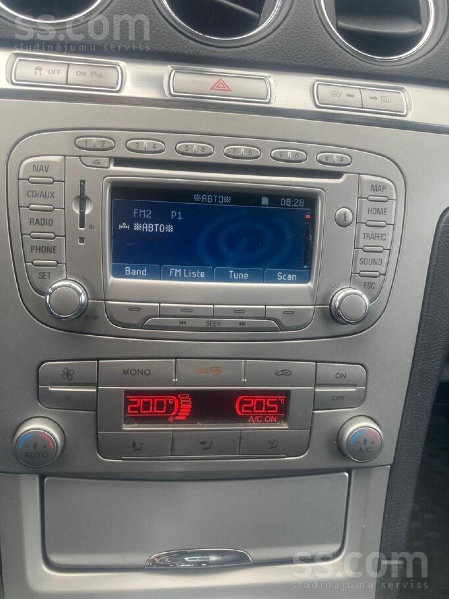 Melns Ford S-Max 2009 Rīga, ar dzinēja tilpumu 2.00 L un nobraukumu 292 tūkst. km par 3900 €, foto 11 vietnē AUTOMOTO.COM.LV