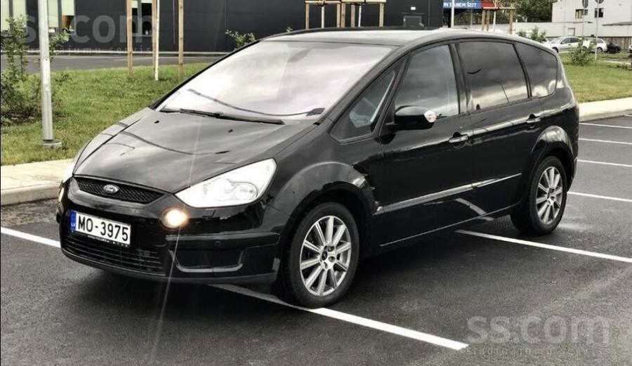 Black Ford S-Max 2010 in Ventspils, with an engine capacity of 2.00 L and mileage of 225 thousand km for 3000 €, photo 4 on AUTOMOTO.COM.LV