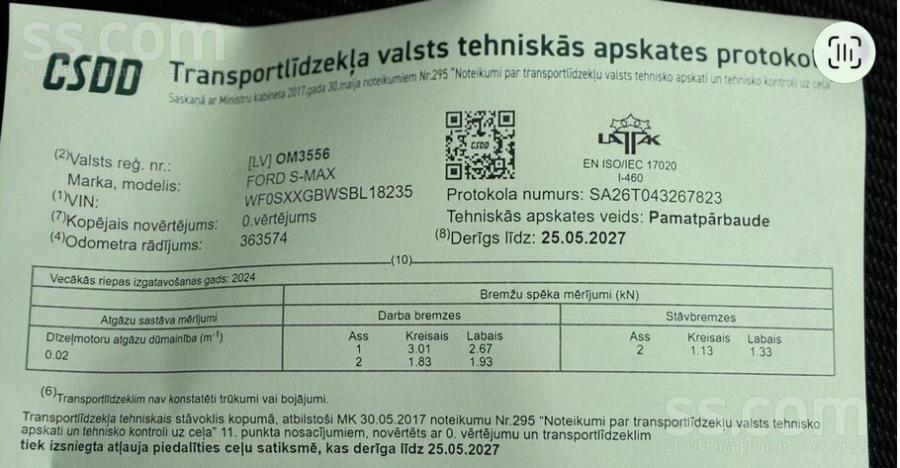 Melns Ford S-Max 2011 Kuldīga, ar dzinēja tilpumu 2.00 L un nobraukumu 364 tūkst. km par 5290 €, foto 29 vietnē AUTOMOTO.COM.LV