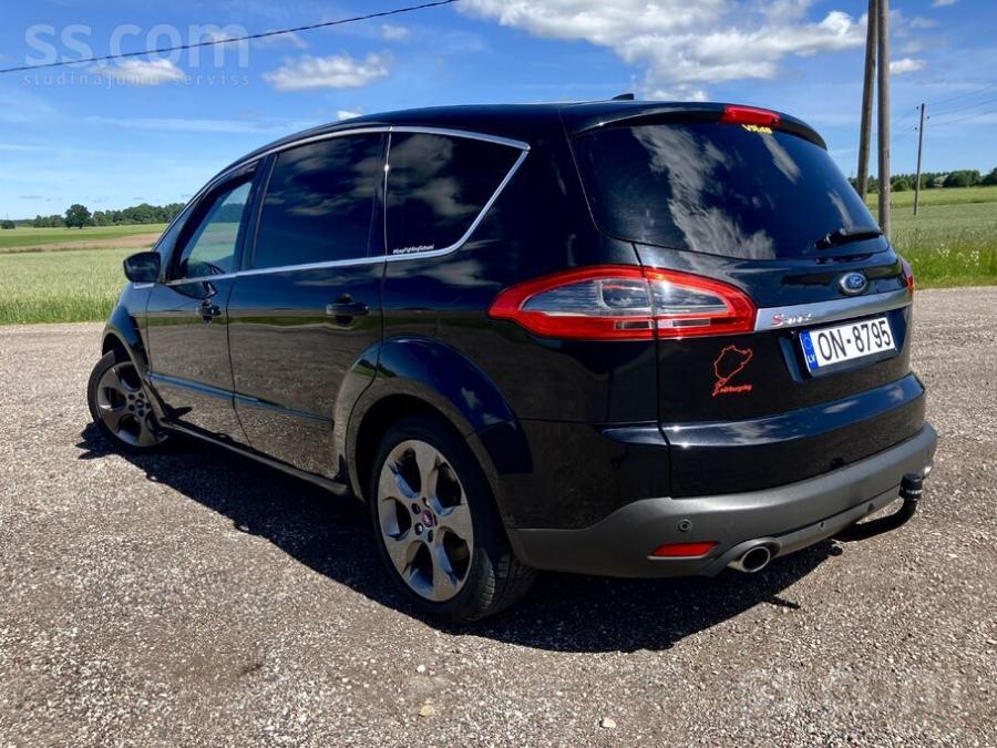 Black Ford S-Max 2011 in Talsi, with an engine capacity of 2.20 L and mileage of 235 thousand km for 6999 €, photo 5 on AUTOMOTO.COM.LV