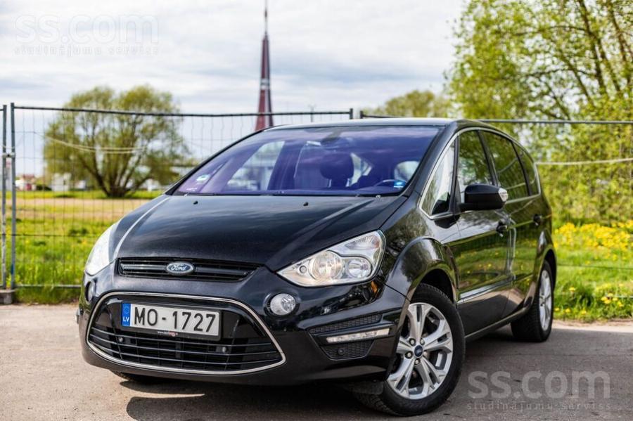Black Ford S-Max 2012 in Riga, with an engine capacity of 2.00 L and mileage of 350 thousand km for 5790 €, photo 1 on AUTOMOTO.COM.LV