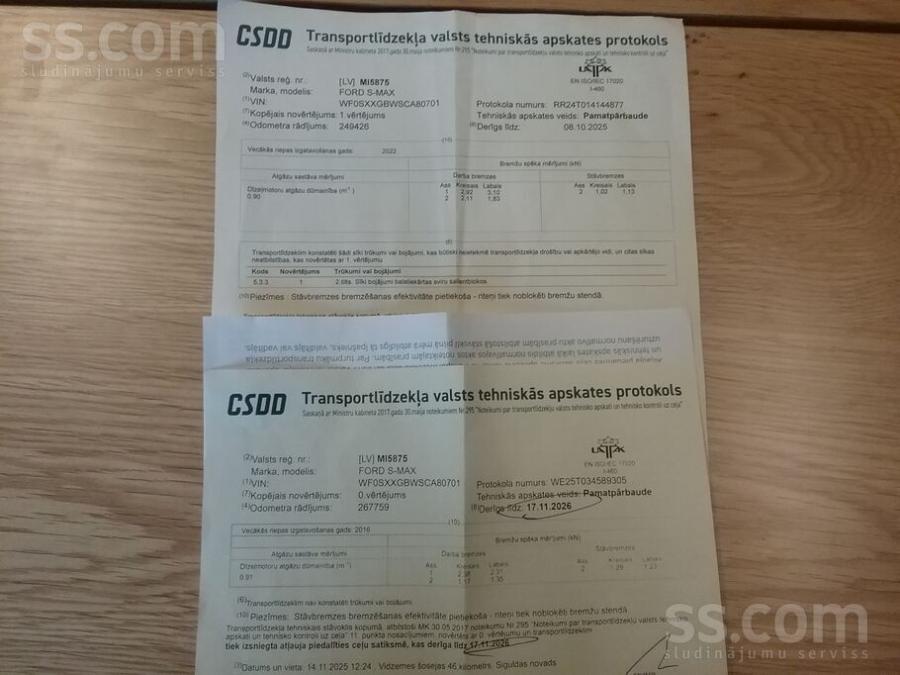 Melns Ford S-Max 2012 Rīga, ar dzinēja tilpumu 2.00 L un nobraukumu 270 tūkst. km par 4100 €, foto 11 vietnē AUTOMOTO.COM.LV