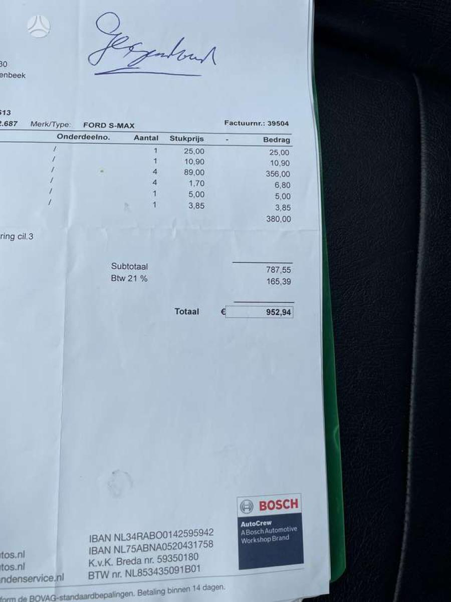 Melns Ford S-Max 2012 Panevēža, ar dzinēja tilpumu 2.00 L un nobraukumu 324 tūkst. km par 4750 €, foto 22 vietnē AUTOMOTO.COM.LV
