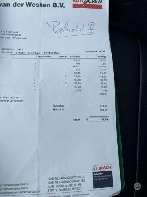 Melns Ford S-Max 2012 Panevēža, ar dzinēja tilpumu 2.00 L un nobraukumu 324 tūkst. km par 4750 €, foto 23 vietnē AUTOMOTO.COM.LV