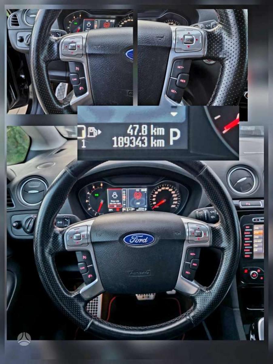 Black Ford S-Max 2013 in Siauliai, with an engine capacity of 2.20 L and mileage of 189 thousand km for 5650 €, photo 22 on AUTOMOTO.COM.LV