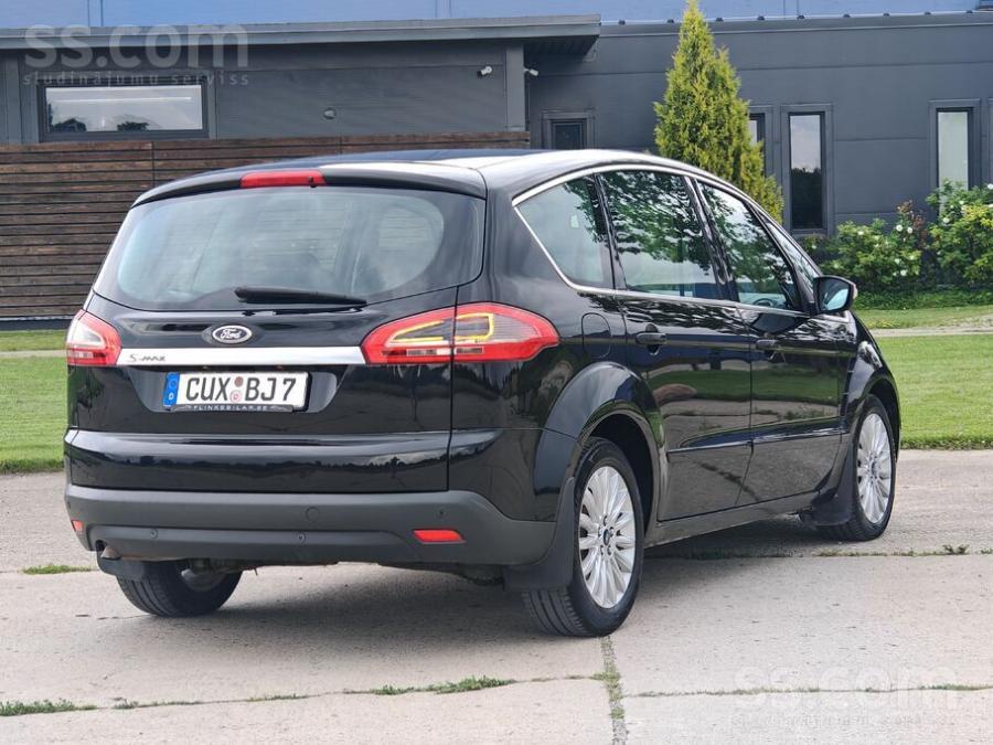 Black Ford S-Max 2014 in Riga, with an engine capacity of 2.00 L and mileage of 265 thousand km for 6390 €, photo 8 on AUTOMOTO.COM.LV