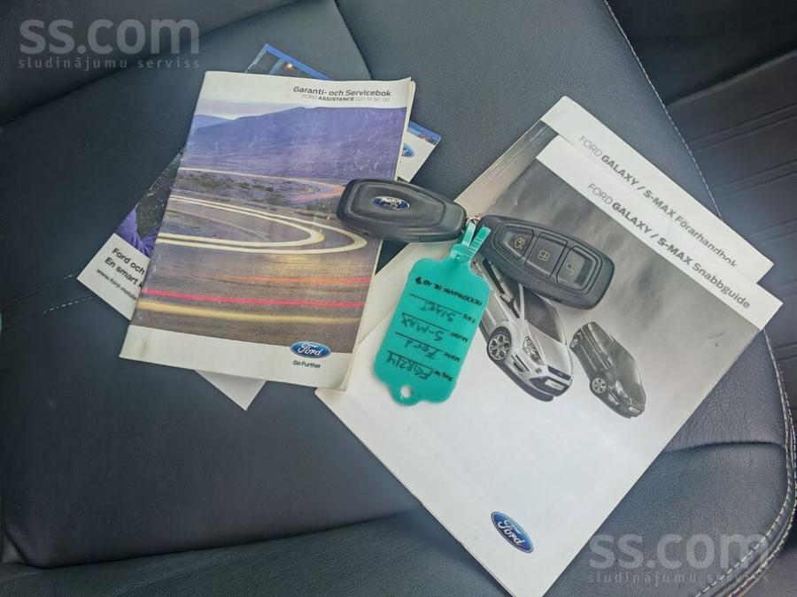 Black Ford S-Max 2014 in Riga, with an engine capacity of 2.00 L and mileage of 265 thousand km for 6390 €, photo 31 on AUTOMOTO.COM.LV