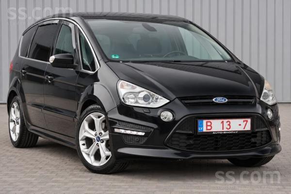 Black Ford S-Max 2014 in Tukums, with an engine capacity of 2.00 L and mileage of 201 thousand km for 7200 €, photo 1 on AUTOMOTO.COM.LV