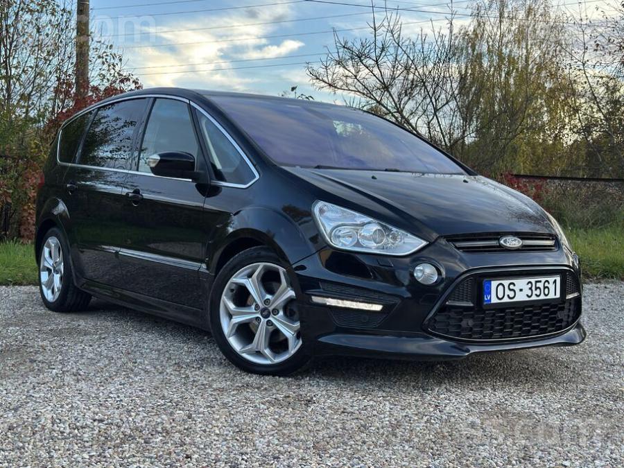 Black Ford S-Max 2014 in Tukums, with an engine capacity of 2.00 L and mileage of 269 thousand km for 6990 €, photo 3 on AUTOMOTO.COM.LV