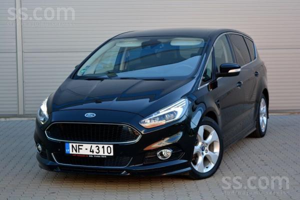 Black Ford S-Max 2016 in Riga, with an engine capacity of 2.00 L and mileage of 260 thousand km for 12999 €, photo 1 on AUTOMOTO.COM.LV
