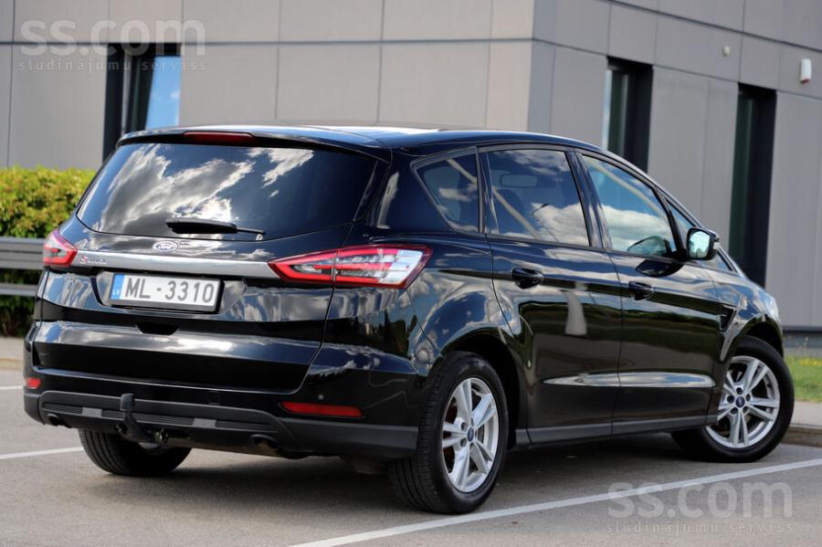 Black Ford S-Max 2017 in Tukums, with an engine capacity of 2.00 L and mileage of 262 thousand km for 6990 €, photo 5 on AUTOMOTO.COM.LV