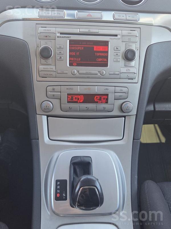 Black Ford S-Max 2007 in Riga, with an engine capacity of 2.00 L and mileage of 288 thousand km for 1999 €, photo 7 on AUTOMOTO.COM.LV