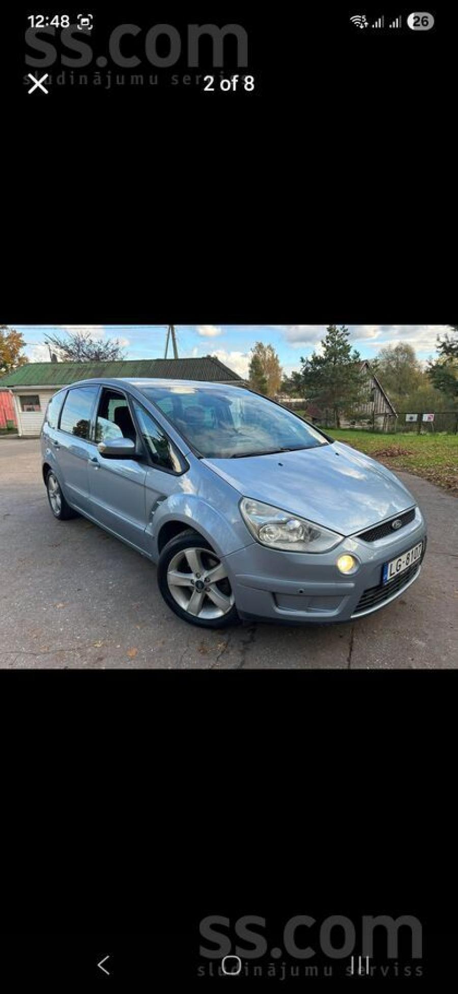 Blue Ford S-Max 2006 in Riga, with an engine capacity of 2.00 L and mileage of 320 thousand km for 2400 €, photo 4 on AUTOMOTO.COM.LV