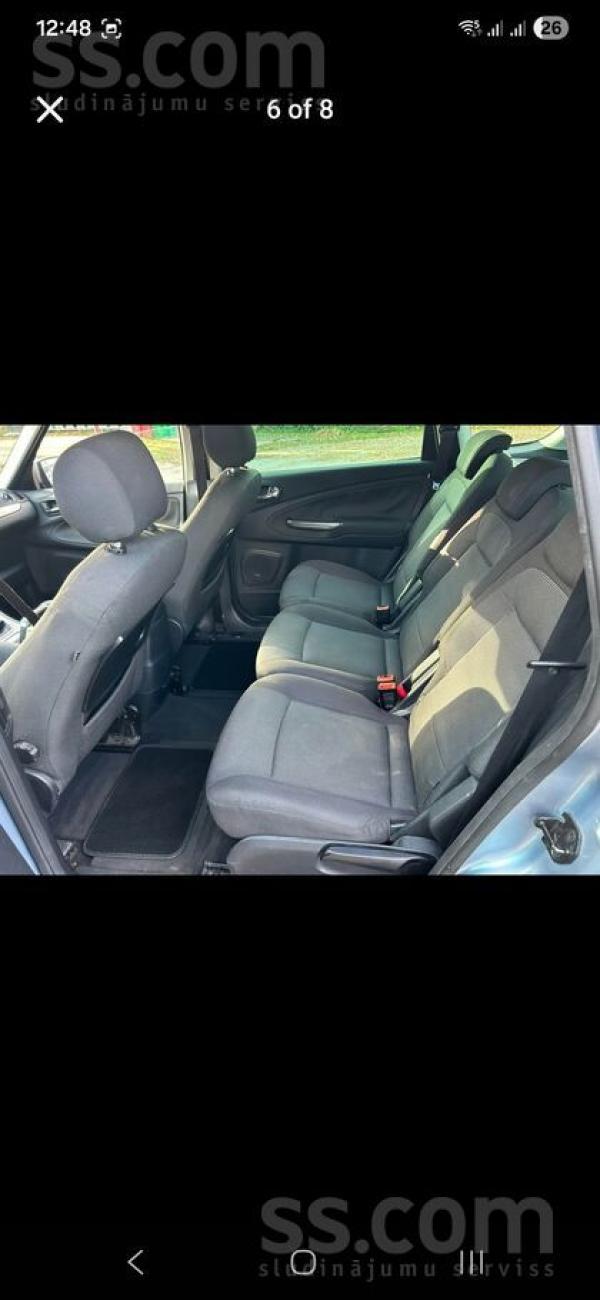 Zils Ford S-Max 2006 Rīga, ar dzinēja tilpumu 2.00 L un nobraukumu 320 tūkst. km par 2400 €, foto 6 vietnē AUTOMOTO.COM.LV