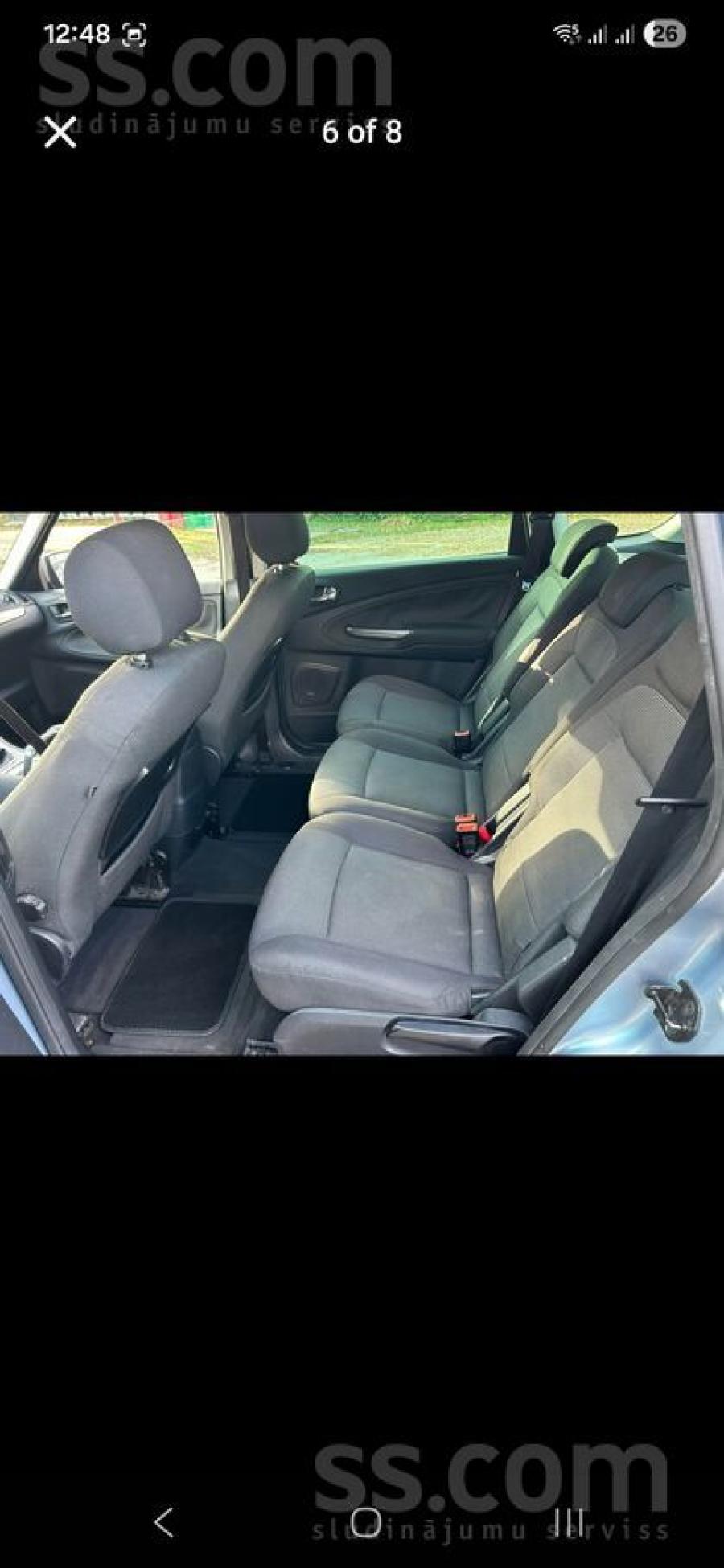 Blue Ford S-Max 2006 in Riga, with an engine capacity of 2.00 L and mileage of 320 thousand km for 2400 €, photo 7 on AUTOMOTO.COM.LV