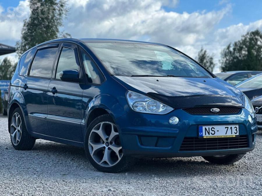 Blue Ford S-Max 2007 in Jelgava, with an engine capacity of 2.00 L and mileage of 0 thousand km for 2300 €, photo 5 on AUTOMOTO.COM.LV