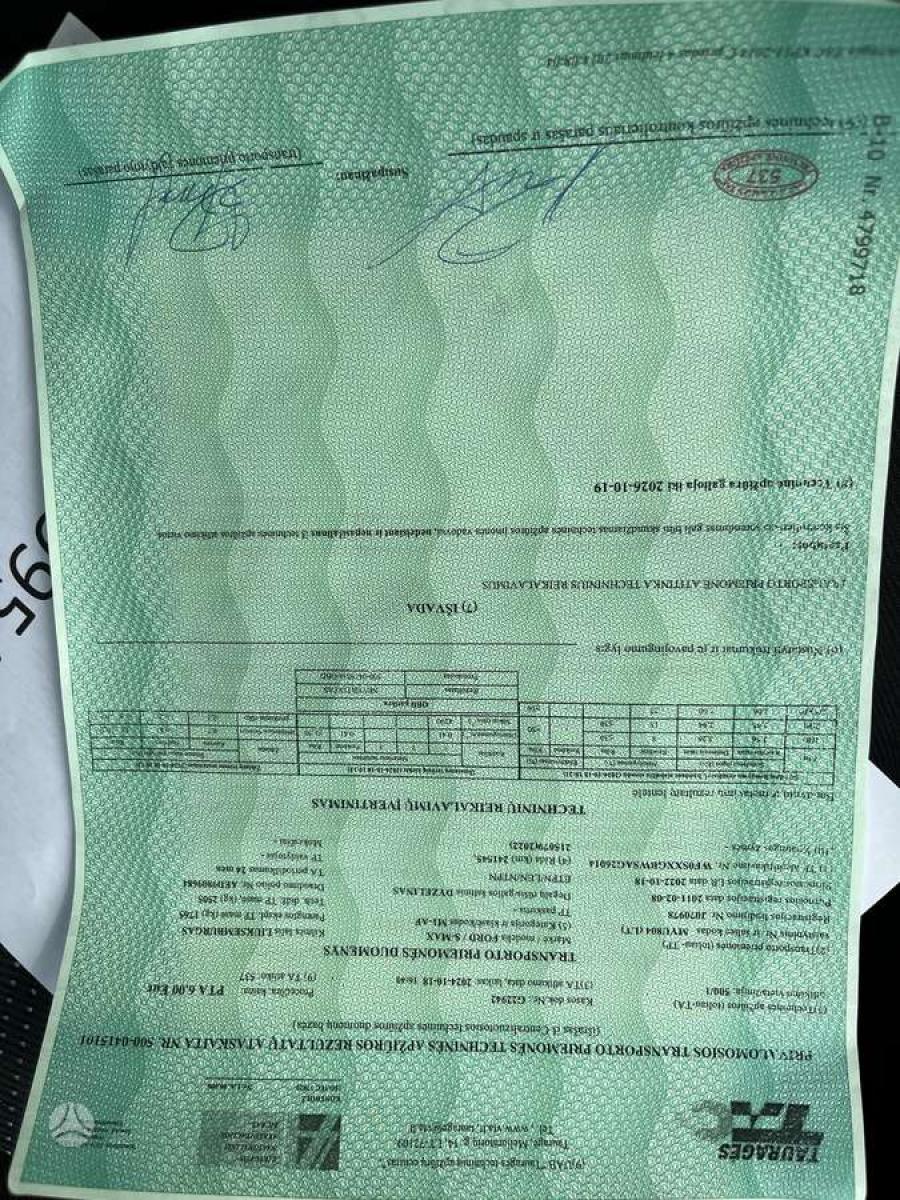Синий Форд С-Макс 2011 в Таураге, объемом двигателя 2.00 л и пробегом 257 тыс. км за 3600 €, фото 24 на AUTOMOTO.COM.LV