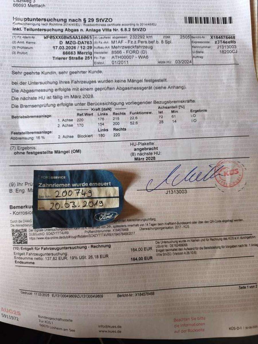 Blue Ford S-Max 2011 in Kelme, with an engine capacity of 2.00 L and mileage of 232 thousand km for 5800 €, photo 17 on AUTOMOTO.COM.LV