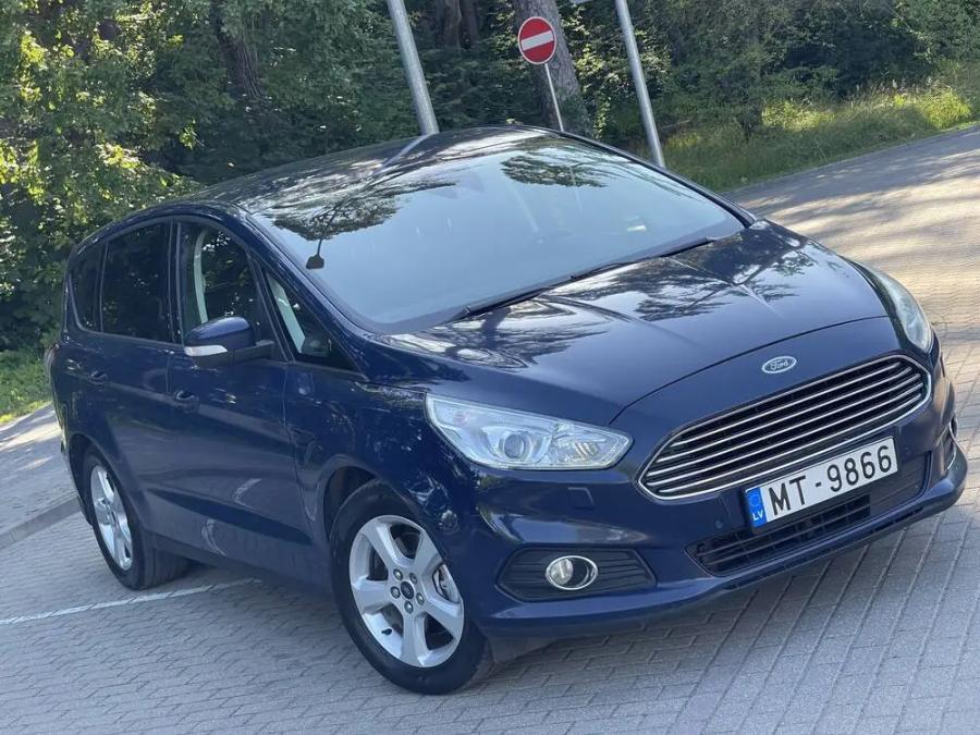 Blue Ford S-Max 2016 in Jurmala, with an engine capacity of 2.00 L and mileage of 249 thousand km for 6850 €, photo 4 on AUTOMOTO.COM.LV