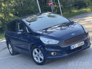 Blue Ford S-Max 2016 in Jurmala, with an engine capacity of 2.00 L and mileage of 0 thousand km for 6850 €, photo 4 on AUTOMOTO.COM.LV