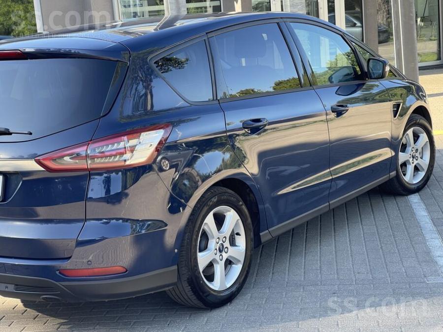 Blue Ford S-Max 2016 in Jurmala, with an engine capacity of 2.00 L and mileage of 0 thousand km for 6850 €, photo 9 on AUTOMOTO.COM.LV