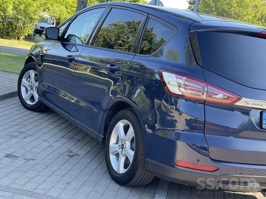 Blue Ford S-Max 2016 in Jurmala, with an engine capacity of 2.00 L and mileage of 0 thousand km for 6850 €, photo 11 on AUTOMOTO.COM.LV