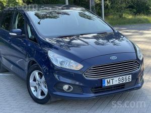 Blue Ford S-Max 2016 in Jurmala, with an engine capacity of 2.00 L and mileage of 0 thousand km for 6850 €, photo 14 on AUTOMOTO.COM.LV