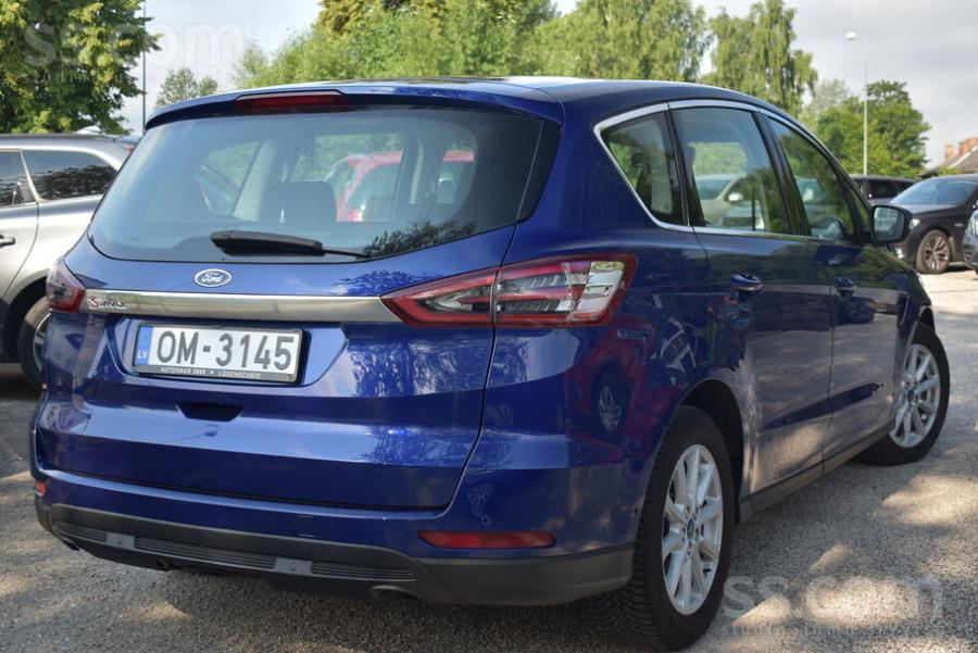 Blue Ford S-Max 2017 in Kuldiga, with an engine capacity of 2.00 L and mileage of 0 thousand km for 9990 €, photo 3 on AUTOMOTO.COM.LV