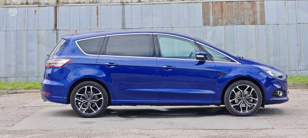 Blue Ford S-Max 2017 in Utena, with an engine capacity of 1.50 L and mileage of 186 thousand km for 8990 €, photo 3 on AUTOMOTO.COM.LV