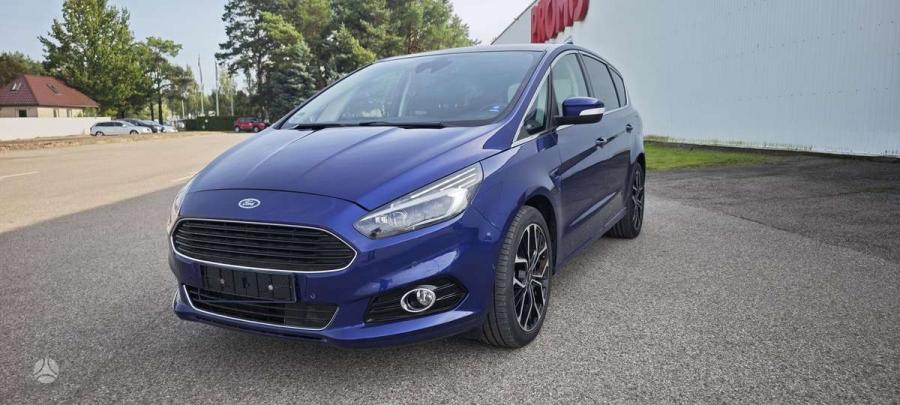 Blue Ford S-Max 2017 in Utena, with an engine capacity of 1.50 L and mileage of 186 thousand km for 8150 €, photo 1 on AUTOMOTO.COM.LV