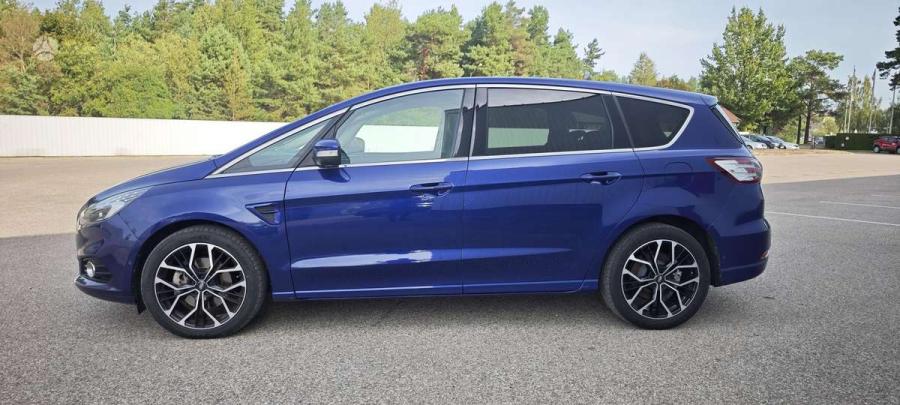 Blue Ford S-Max 2017 in Utena, with an engine capacity of 1.50 L and mileage of 186 thousand km for 8150 €, photo 3 on AUTOMOTO.COM.LV
