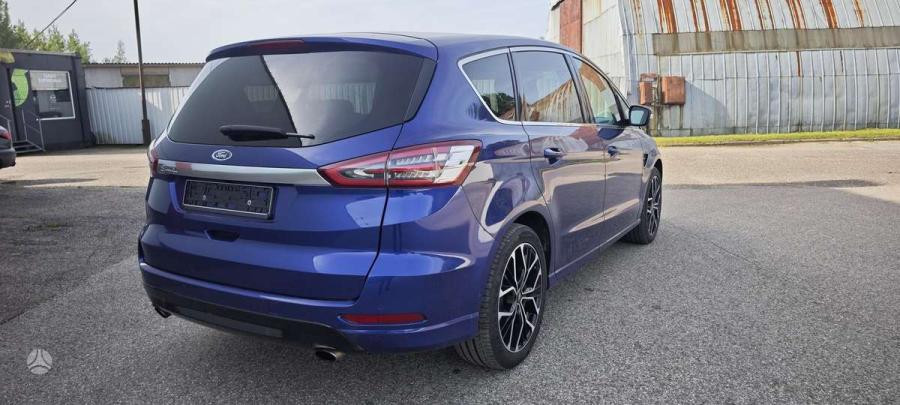 Blue Ford S-Max 2017 in Utena, with an engine capacity of 1.50 L and mileage of 186 thousand km for 8150 €, photo 6 on AUTOMOTO.COM.LV
