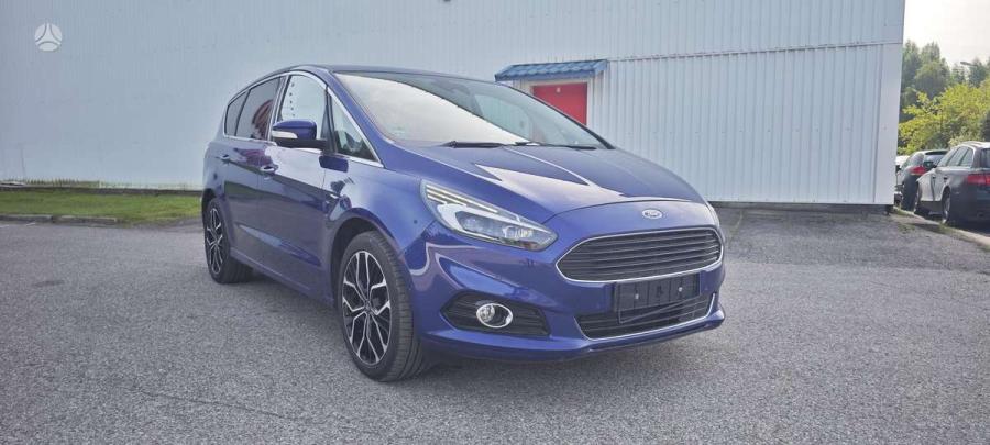 Blue Ford S-Max 2017 in Utena, with an engine capacity of 1.50 L and mileage of 186 thousand km for 8150 €, photo 8 on AUTOMOTO.COM.LV